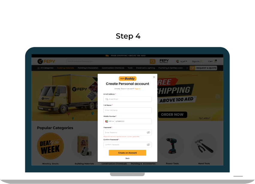 How to Create a New Account